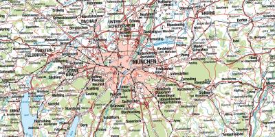 Munich mapa Mapas de Munich (Baviera - Alemania)