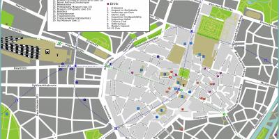 Munich mapa Mapas de Munich (Baviera - Alemania)